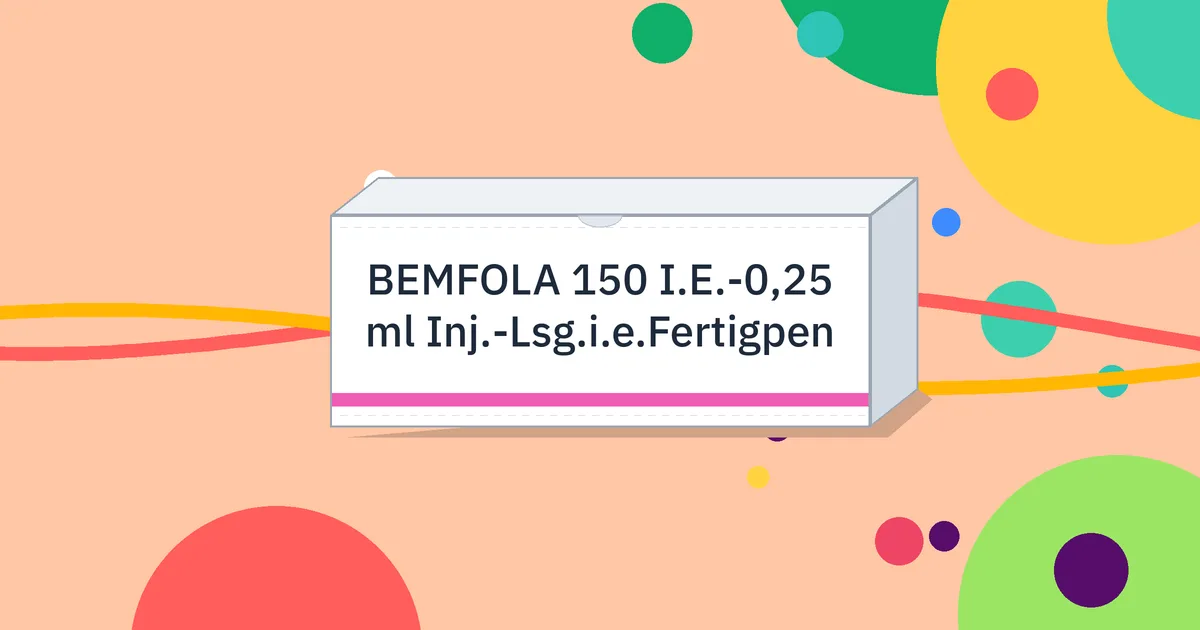 Symbolbild: Packung mit der Aufschrift BEMFOLA 150 I.E.-0,25 ml Inj.-Lsg.i.e.Fertigpen (PZN 18789235) – Verfügbarkeit und Bezug in Apotheken in Frankfurt am Main