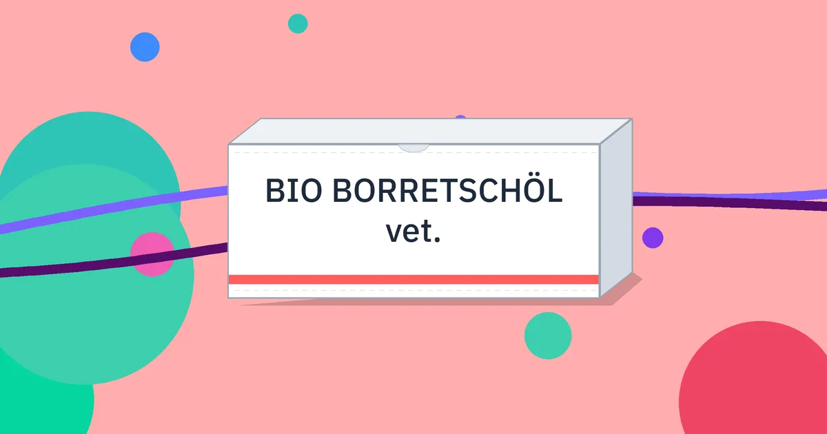Symbolbild: Packung mit der Aufschrift BIO BORRETSCHÖL vet. (PZN 10763590) – Verfügbarkeit und Bezug in Apotheken in Frankfurt am Main