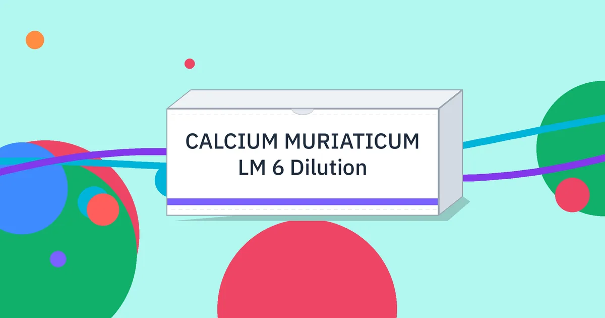 Symbolbild: Packung mit der Aufschrift CALCIUM MURIATICUM LM 6 Dilution (PZN 13409216) – Verfügbarkeit und Bezug in Apotheken in Frankfurt am Main