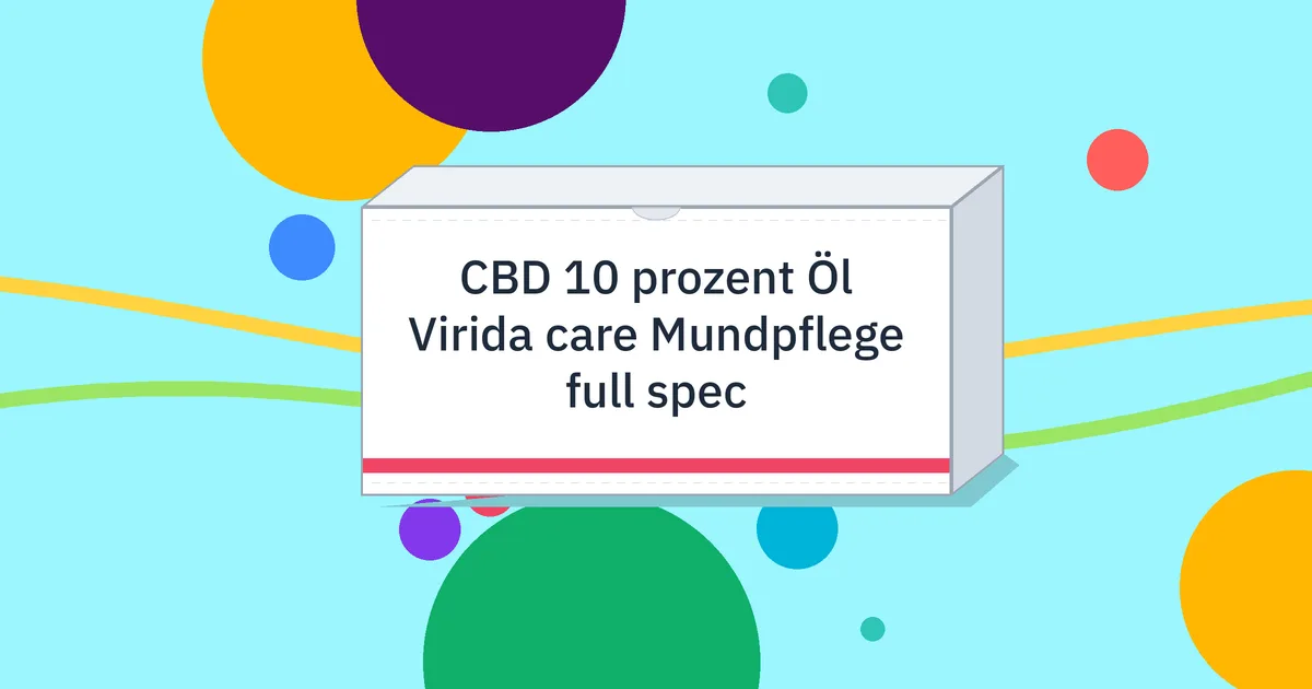 Symbolbild: Packung mit der Aufschrift CBD 10 prozent Öl Virida care Mundpflege full spec (PZN 17611630) – Verfügbarkeit und Bezug in Apotheken in Frankfurt am Main