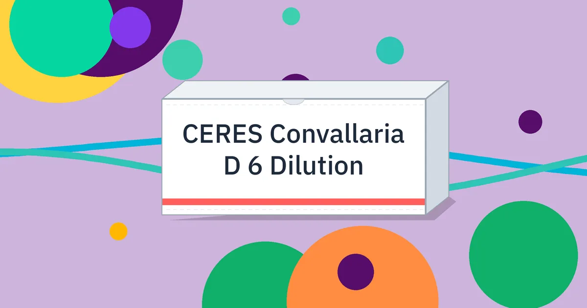 Symbolbild: Packung mit der Aufschrift CERES Convallaria D 6 Dilution (PZN 01204621) – Verfügbarkeit und Bezug in Apotheken in Frankfurt am Main