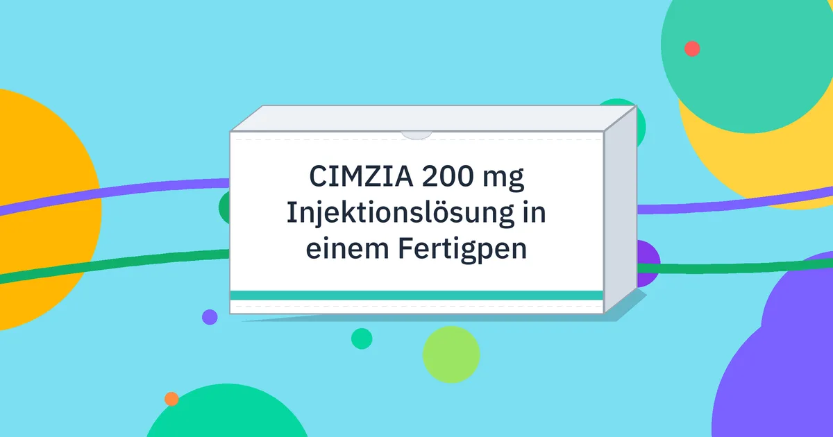 Symbolbild: Packung mit der Aufschrift CIMZIA 200 mg Injektionslösung in einem Fertigpen (PZN 14025179) – Verfügbarkeit und Bezug in Apotheken in Frankfurt am Main
