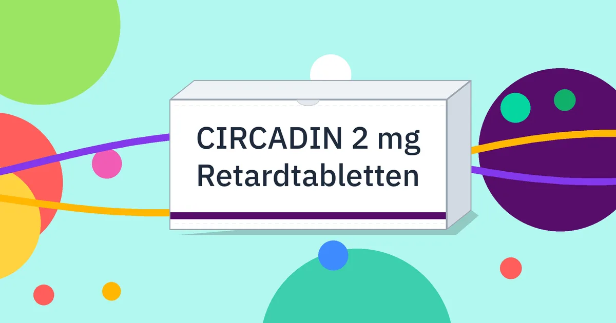 Symbolbild: Packung mit der Aufschrift CIRCADIN 2 mg Retardtabletten (PZN 16943531) – Verfügbarkeit und Bezug in Apotheken in Frankfurt am Main