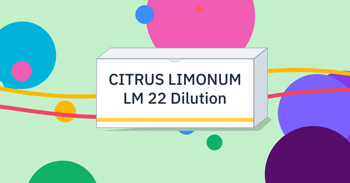 Symbolbild: Packung mit der Aufschrift CITRUS LIMONUM LM 22 Dilution (PZN 13447010) – Verfügbarkeit und Bezug in Apotheken in Frankfurt am Main
