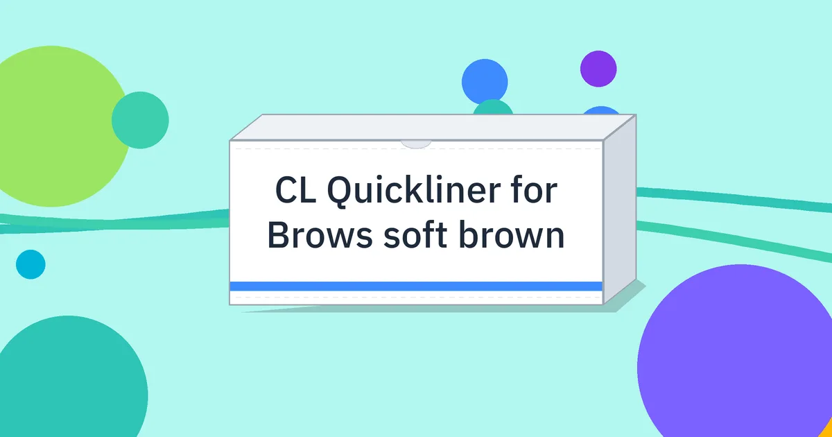 Symbolbild: Packung mit der Aufschrift CL Quickliner for Brows soft brown (PZN 20028928) – Verfügbarkeit und Bezug in Apotheken in Frankfurt am Main