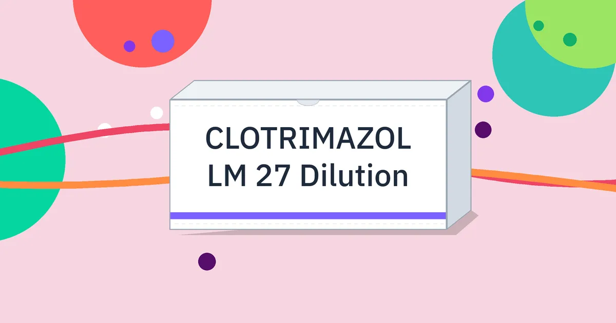 Symbolbild: Packung mit der Aufschrift CLOTRIMAZOL LM 27 Dilution (PZN 12822859) – Verfügbarkeit und Bezug in Apotheken in Frankfurt am Main