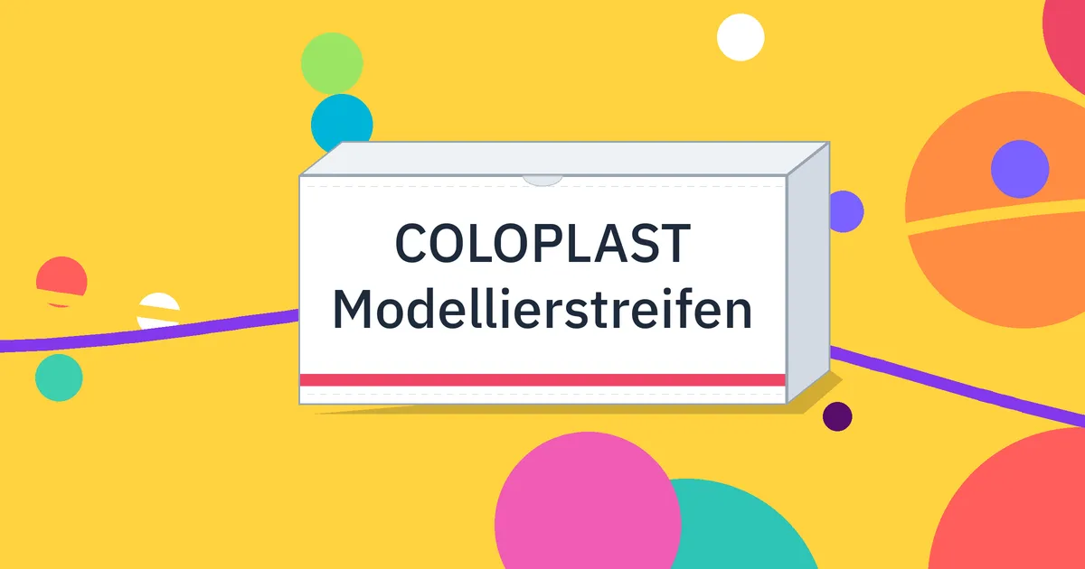 Symbolbild: Packung mit der Aufschrift COLOPLAST Modellierstreifen (PZN 09619540) – Verfügbarkeit und Bezug in Apotheken in Frankfurt am Main
