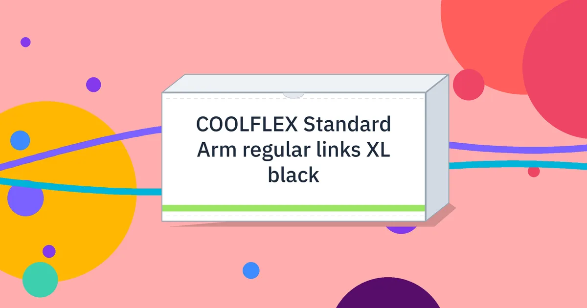 Symbolbild: Packung mit der Aufschrift COOLFLEX Standard Arm regular links XL black (PZN 20382736) – Verfügbarkeit und Bezug in Apotheken in Frankfurt am Main