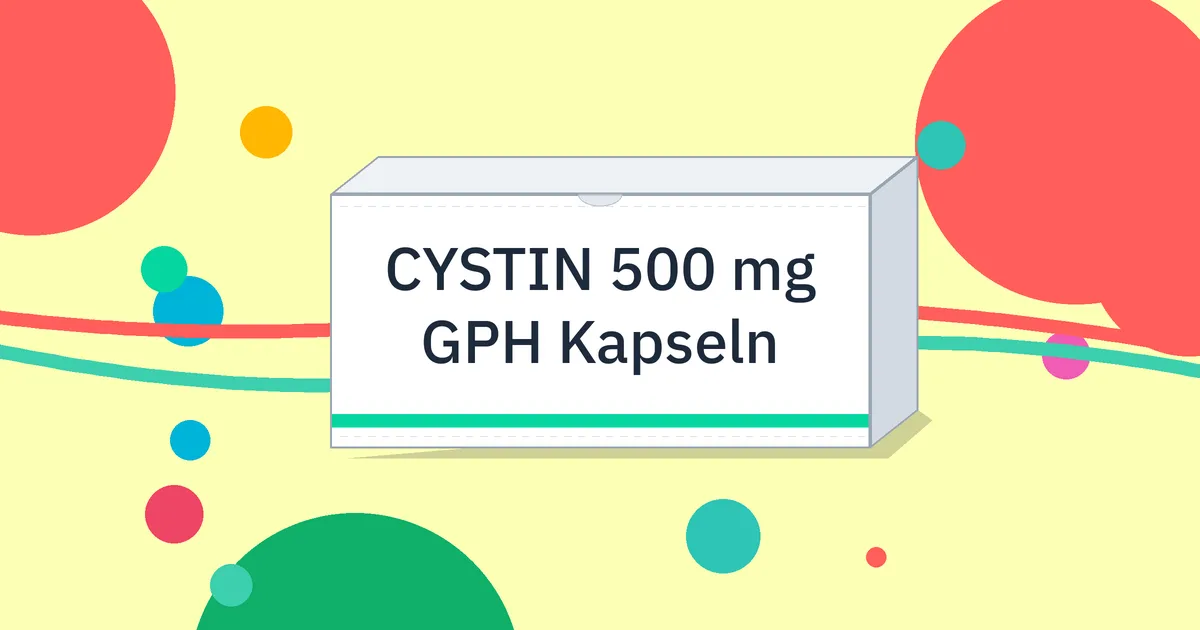 Symbolbild: Packung mit der Aufschrift CYSTIN 500 mg GPH Kapseln (PZN 00127893) – Verfügbarkeit und Bezug in Apotheken in Frankfurt am Main