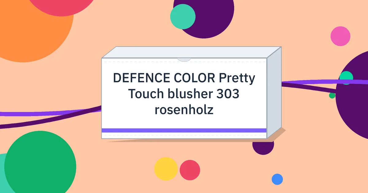 Symbolbild: Packung mit der Aufschrift DEFENCE COLOR Pretty Touch blusher 303 rosenholz (PZN 11891924) – Verfügbarkeit und Bezug in Apotheken in Frankfurt am Main
