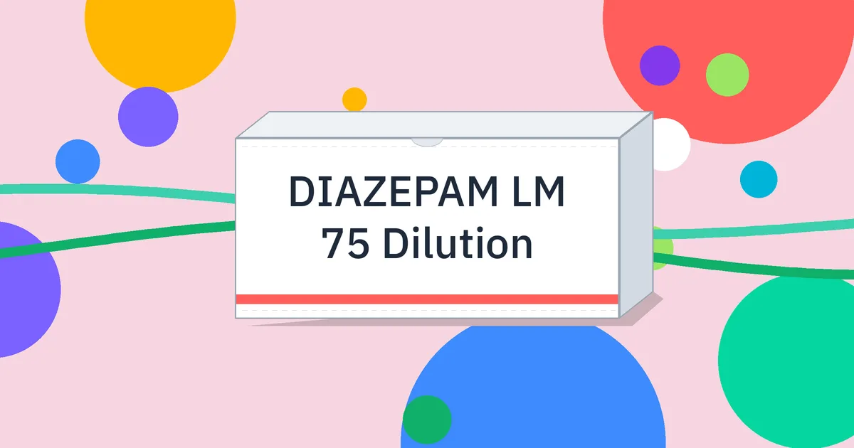 Symbolbild: Packung mit der Aufschrift DIAZEPAM LM 75 Dilution (PZN 12841093) – Verfügbarkeit und Bezug in Apotheken in Frankfurt am Main