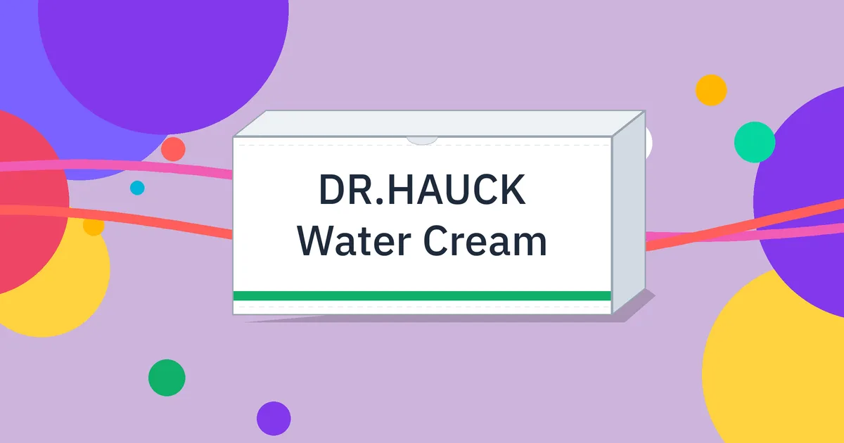 Symbolbild: Packung mit der Aufschrift DR.HAUCK Water Cream (PZN 14399477) – Verfügbarkeit und Bezug in Apotheken in Frankfurt am Main