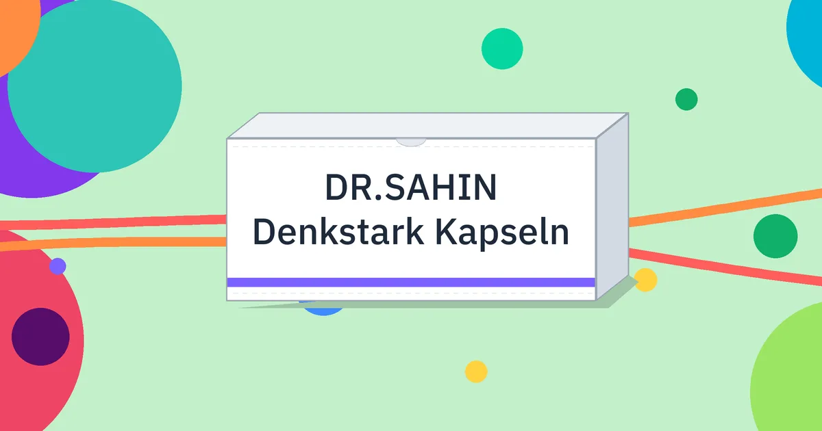 Symbolbild: Packung mit der Aufschrift DR.SAHIN Denkstark Kapseln (PZN 17983194) – Verfügbarkeit und Bezug in Apotheken in Frankfurt am Main