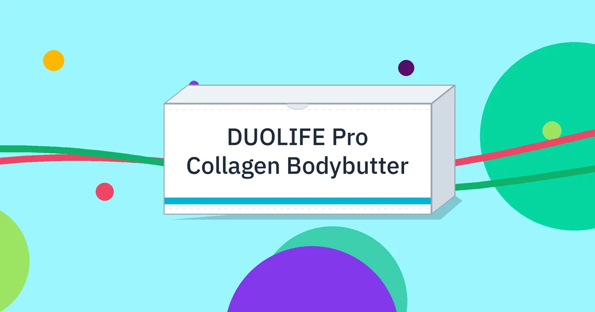Symbolbild: Packung mit der Aufschrift DUOLIFE Pro Collagen Bodybutter (PZN 19133979) – Verfügbarkeit und Bezug in Apotheken in Frankfurt am Main