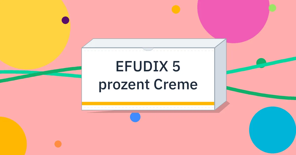 Symbolbild: Packung mit der Aufschrift EFUDIX 5 prozent Creme (PZN 19695588) – Verfügbarkeit und Bezug in Apotheken in Frankfurt am Main