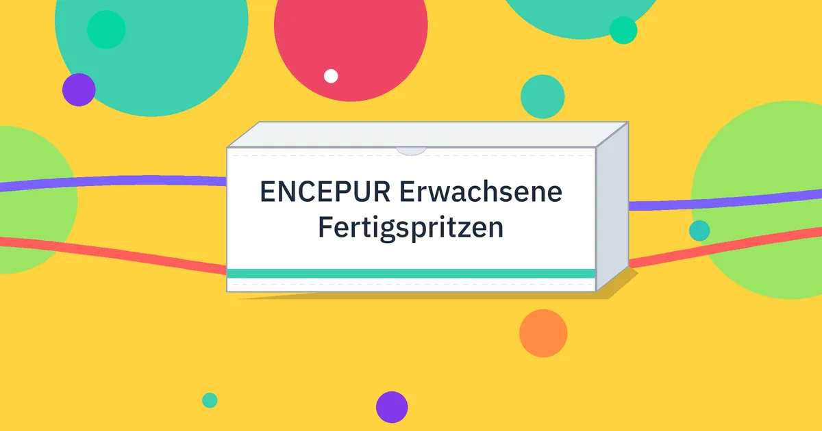 Symbolbild: Packung mit der Aufschrift ENCEPUR Erwachsene Fertigspritzen (PZN 19433919) – Verfügbarkeit und Bezug in Apotheken in Frankfurt am Main