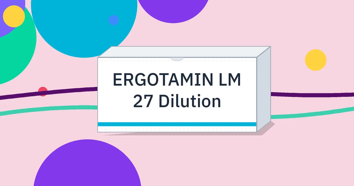 Symbolbild: Packung mit der Aufschrift ERGOTAMIN LM 27 Dilution (PZN 12845056) – Verfügbarkeit und Bezug in Apotheken in Frankfurt am Main