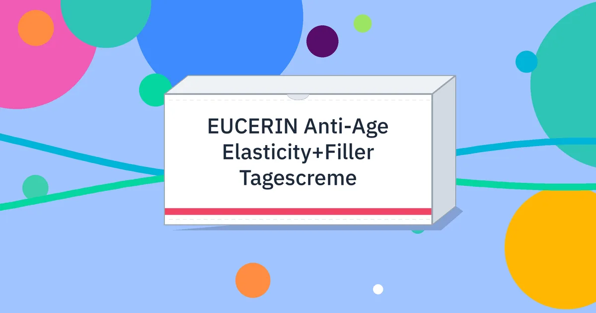 Symbolbild: Packung mit der Aufschrift EUCERIN Anti-Age Elasticity+Filler Tagescreme (PZN 11652958) – Verfügbarkeit und Bezug in Apotheken in Frankfurt am Main