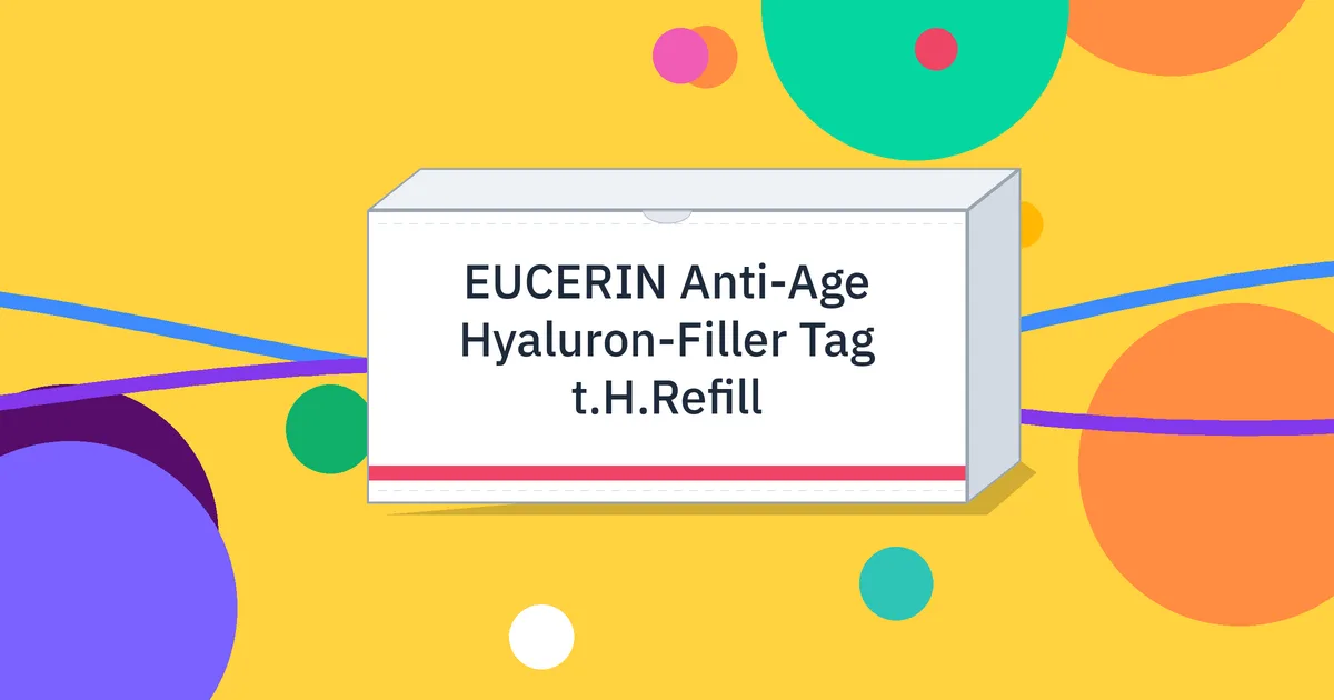 Symbolbild: Packung mit der Aufschrift EUCERIN Anti-Age Hyaluron-Filler Tag t.H.Refill (PZN 18173273) – Verfügbarkeit und Bezug in Apotheken in Frankfurt am Main