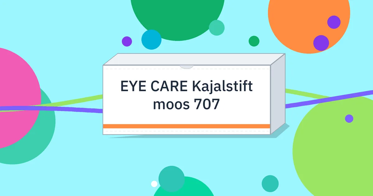 Symbolbild: Packung mit der Aufschrift EYE CARE Kajalstift moos 707 (PZN 07658464) – Verfügbarkeit und Bezug in Apotheken in Frankfurt am Main