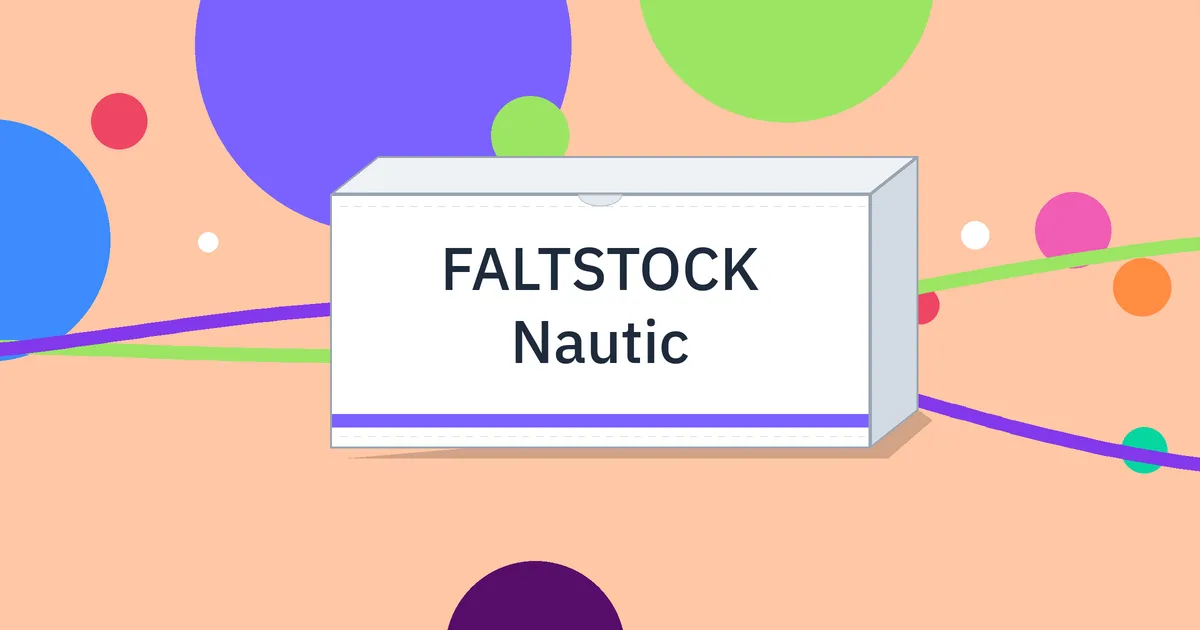 Symbolbild: Packung mit der Aufschrift FALTSTOCK Nautic (PZN 10074689) – Verfügbarkeit und Bezug in Apotheken in Frankfurt am Main