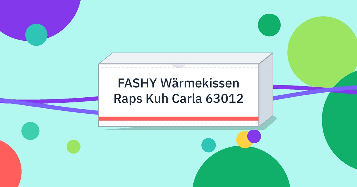 Symbolbild: Packung mit der Aufschrift FASHY Wärmekissen Raps Kuh Carla 63012 (PZN 14142525) – Verfügbarkeit und Bezug in Apotheken in Frankfurt am Main