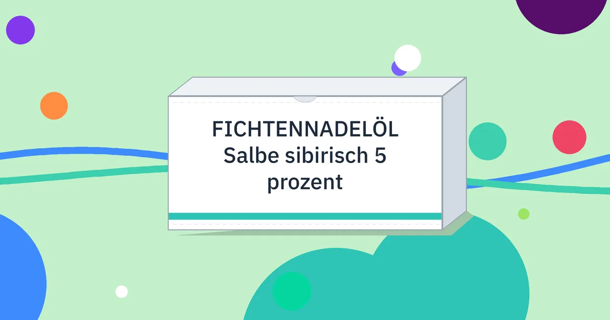 Symbolbild: Packung mit der Aufschrift FICHTENNADELÖL Salbe sibirisch 5 prozent (PZN 18900632) – Verfügbarkeit und Bezug in Apotheken in Frankfurt am Main