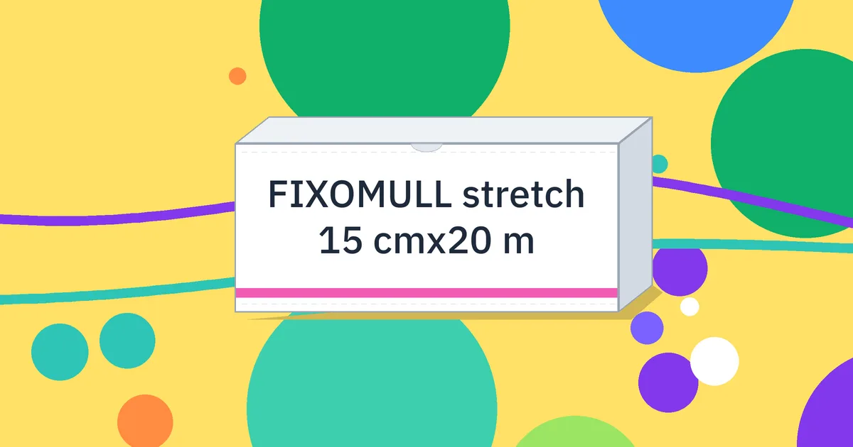 Symbolbild: Packung mit der Aufschrift FIXOMULL stretch 15 cmx20 m (PZN 19700792) – Verfügbarkeit und Bezug in Apotheken in Frankfurt am Main