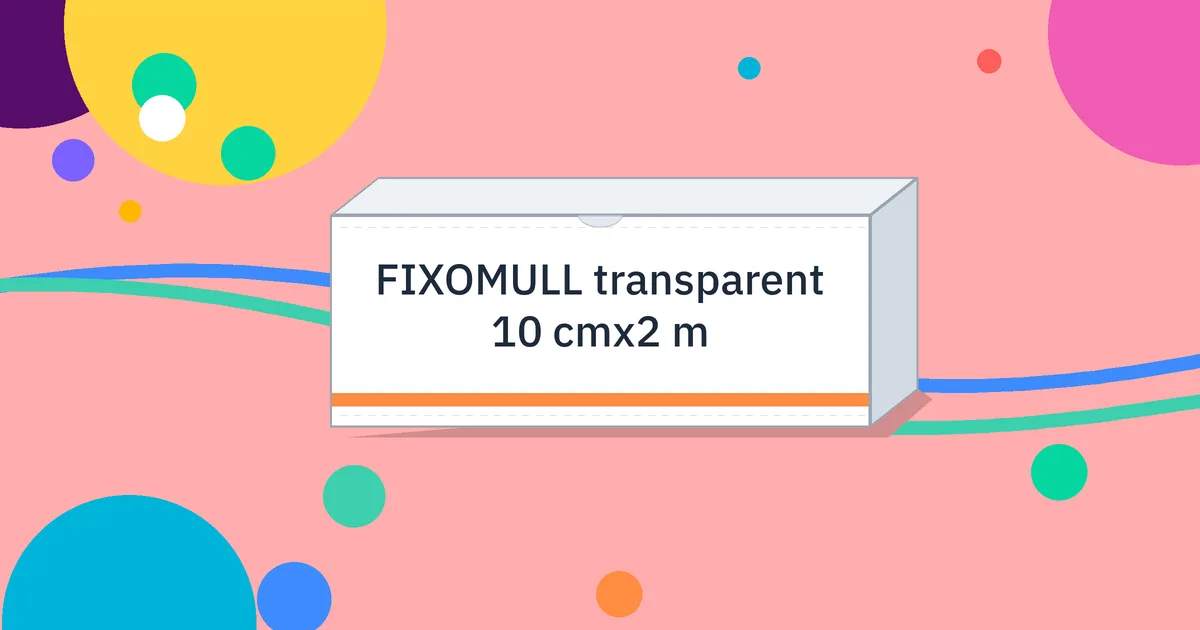 Symbolbild: Packung mit der Aufschrift FIXOMULL transparent 10 cmx2 m (PZN 18127178) – Verfügbarkeit und Bezug in Apotheken in Frankfurt am Main