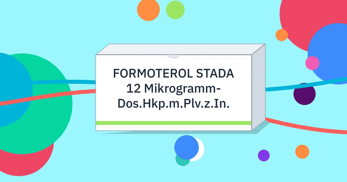 Symbolbild: Packung mit der Aufschrift FORMOTEROL STADA 12 Mikrogramm-Dos.Hkp.m.Plv.z.In. (PZN 04978211) – Verfügbarkeit und Bezug in Apotheken in Frankfurt am Main