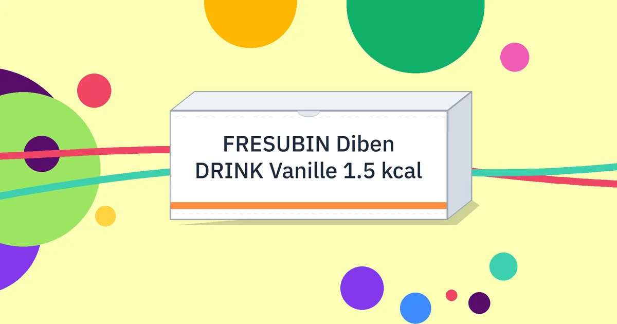 Symbolbild: Packung mit der Aufschrift FRESUBIN Diben DRINK Vanille 1.5 kcal (PZN 09209090) – Verfügbarkeit und Bezug in Apotheken in Frankfurt am Main