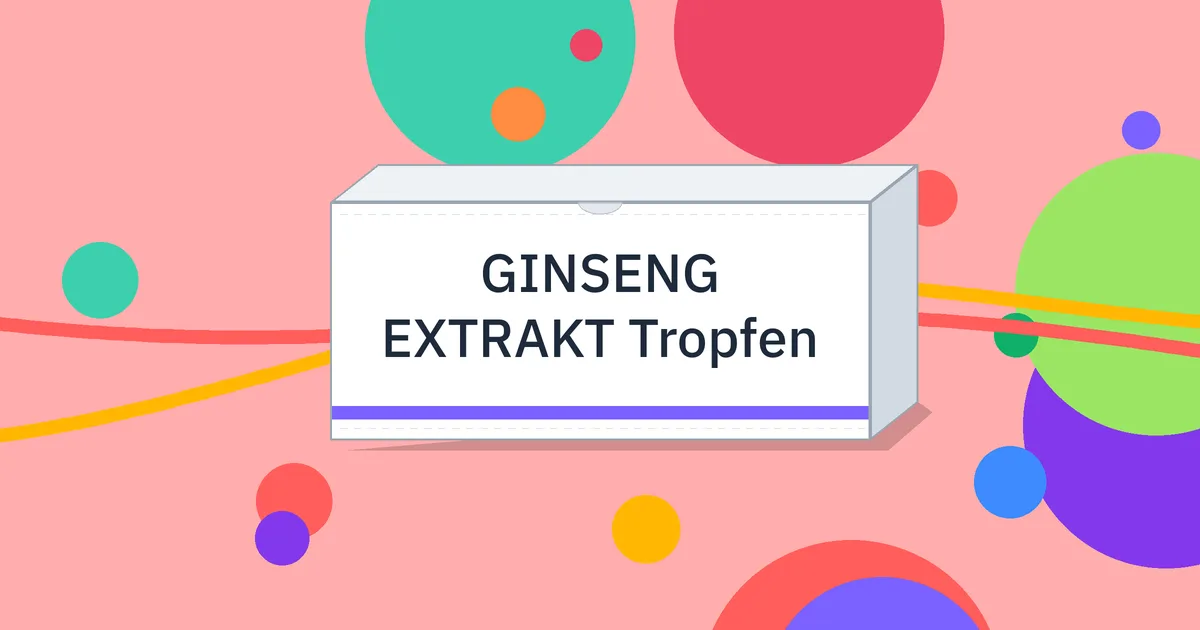 Symbolbild: Packung mit der Aufschrift GINSENG EXTRAKT Tropfen (PZN 11052218) – Verfügbarkeit und Bezug in Apotheken in Frankfurt am Main