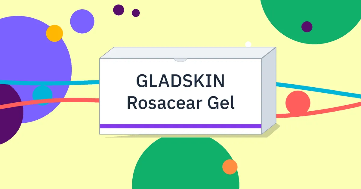 Symbolbild: Packung mit der Aufschrift GLADSKIN Rosacear Gel (PZN 18256496) – Verfügbarkeit und Bezug in Apotheken in Frankfurt am Main