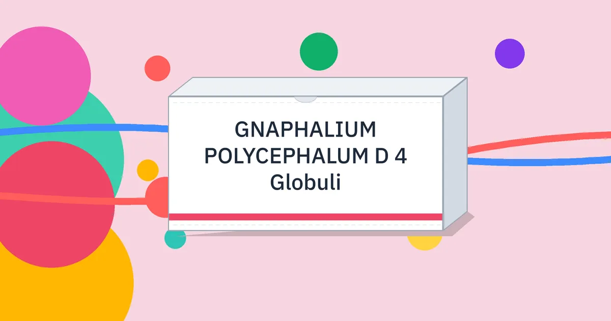 Symbolbild: Packung mit der Aufschrift GNAPHALIUM POLYCEPHALUM D 4 Globuli (PZN 07168932) – Verfügbarkeit und Bezug in Apotheken in Frankfurt am Main