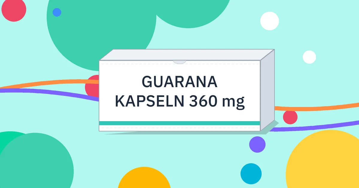 Symbolbild: Packung mit der Aufschrift GUARANA KAPSELN 360 mg (PZN 12542551) – Verfügbarkeit und Bezug in Apotheken in Frankfurt am Main
