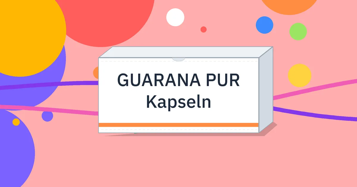 Symbolbild: Packung mit der Aufschrift GUARANA PUR Kapseln (PZN 04822325) – Verfügbarkeit und Bezug in Apotheken in Frankfurt am Main