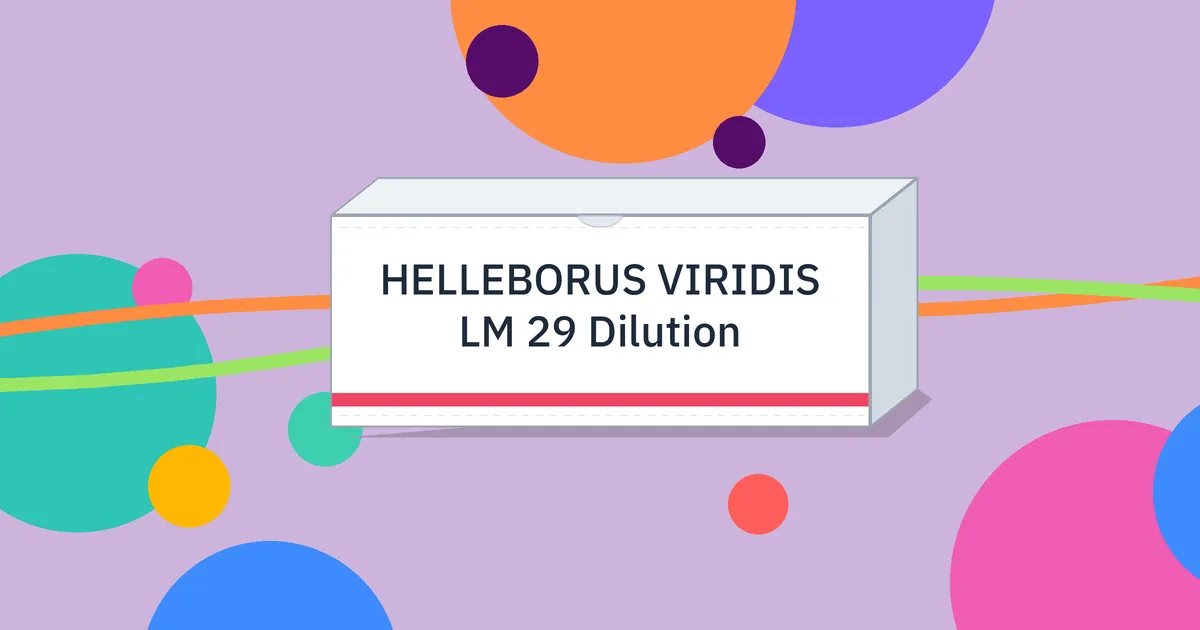 Symbolbild: Packung mit der Aufschrift HELLEBORUS VIRIDIS LM 29 Dilution (PZN 12886842) – Verfügbarkeit und Bezug in Apotheken in Frankfurt am Main