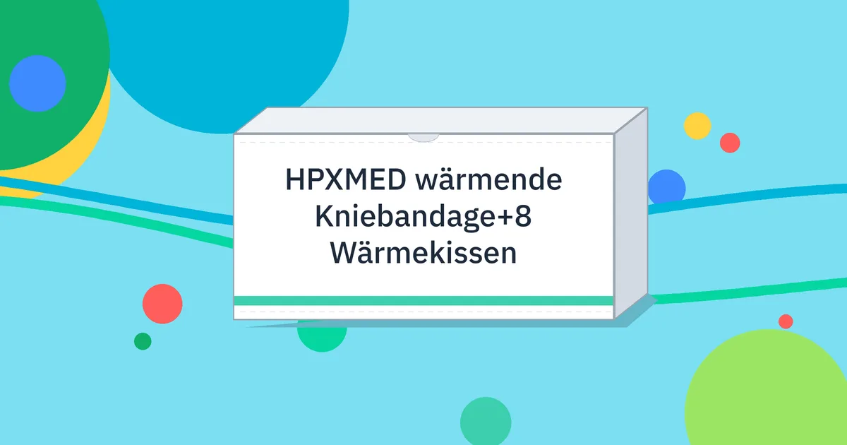 Symbolbild: Packung mit der Aufschrift HPXMED wärmende Kniebandage+8 Wärmekissen (PZN 12443004) – Verfügbarkeit und Bezug in Apotheken in Frankfurt am Main