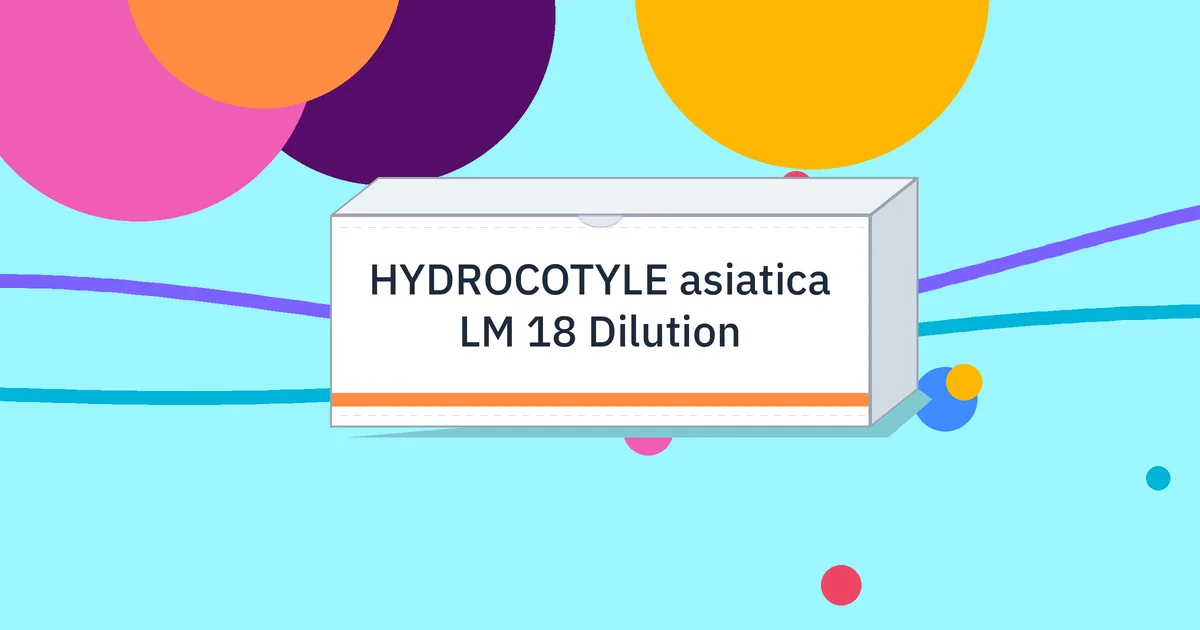 Symbolbild: Packung mit der Aufschrift HYDROCOTYLE asiatica LM 18 Dilution (PZN 13556868) – Verfügbarkeit und Bezug in Apotheken in Frankfurt am Main
