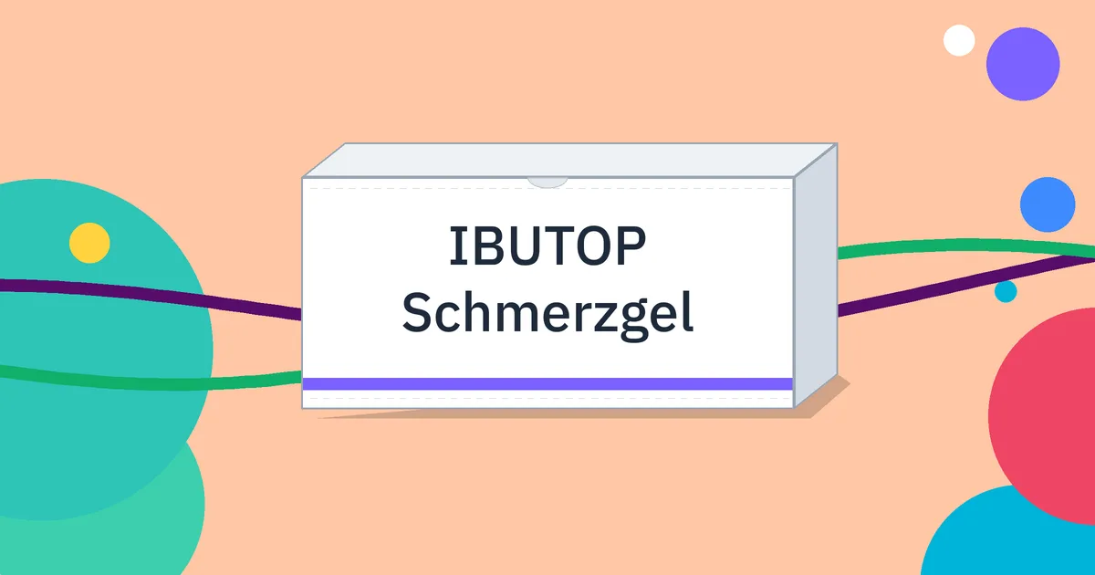 Symbolbild: Packung mit der Aufschrift IBUTOP Schmerzgel (PZN 09750642) – Verfügbarkeit und Bezug in Apotheken in Frankfurt am Main