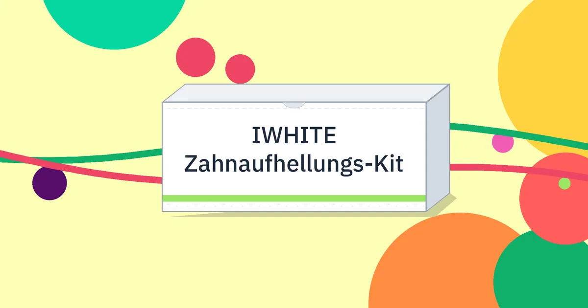 Symbolbild: Packung mit der Aufschrift IWHITE Zahnaufhellungs-Kit (PZN 10318298) – Verfügbarkeit und Bezug in Apotheken in Frankfurt am Main