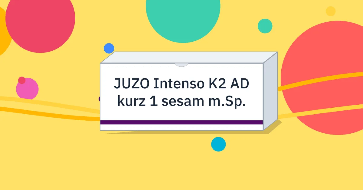 Symbolbild: Packung mit der Aufschrift JUZO Intenso K2 AD kurz 1 sesam m.Sp. (PZN 18607429) – Verfügbarkeit und Bezug in Apotheken in Frankfurt am Main