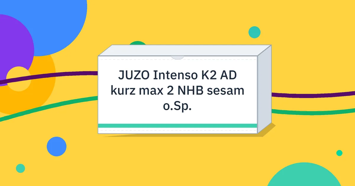Symbolbild: Packung mit der Aufschrift JUZO Intenso K2 AD kurz max 2 NHB sesam o.Sp. (PZN 18622647) – Verfügbarkeit und Bezug in Apotheken in Frankfurt am Main