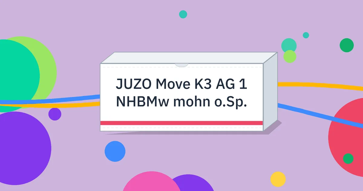 Symbolbild: Packung mit der Aufschrift JUZO Move K3 AG 1 NHBMw mohn o.Sp. (PZN 18588809) – Verfügbarkeit und Bezug in Apotheken in Frankfurt am Main
