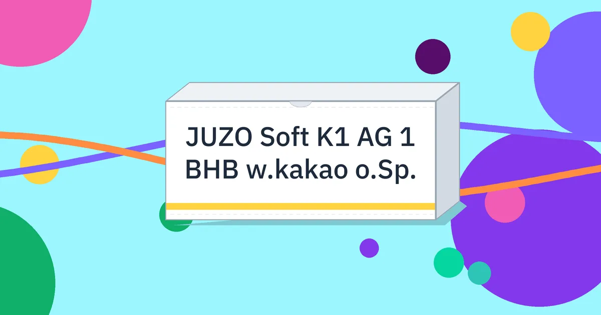 Symbolbild: Packung mit der Aufschrift JUZO Soft K1 AG 1 BHB w.kakao o.Sp. (PZN 14837730) – Verfügbarkeit und Bezug in Apotheken in Frankfurt am Main