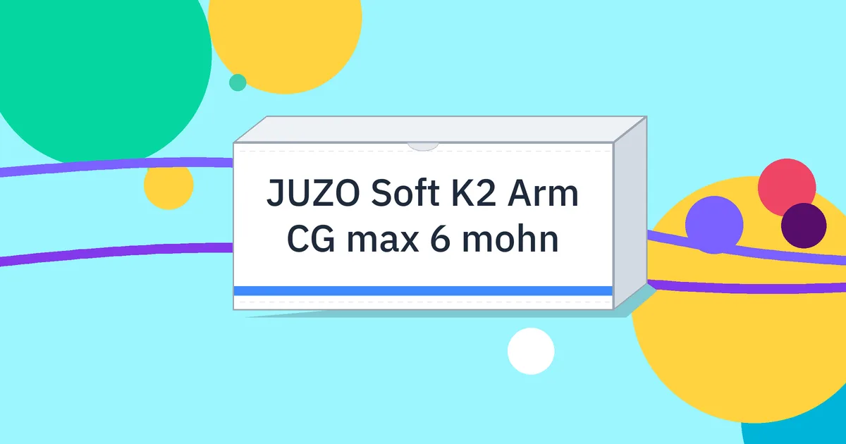 Symbolbild: Packung mit der Aufschrift JUZO Soft K2 Arm CG max 6 mohn (PZN 15514124) – Verfügbarkeit und Bezug in Apotheken in Frankfurt am Main