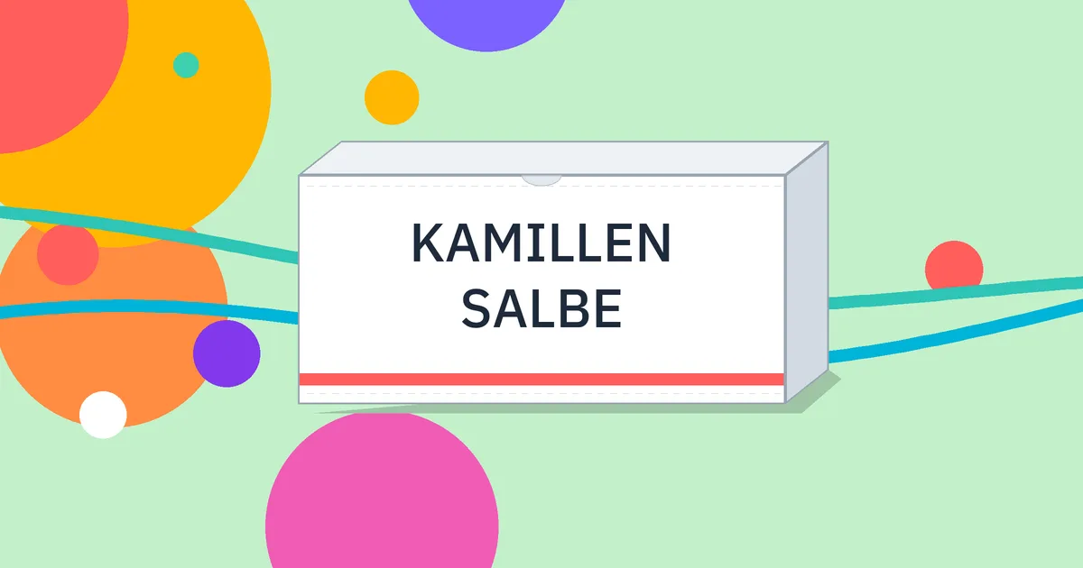 Symbolbild: Packung mit der Aufschrift KAMILLEN SALBE (PZN 16334631) – Verfügbarkeit und Bezug in Apotheken in Frankfurt am Main