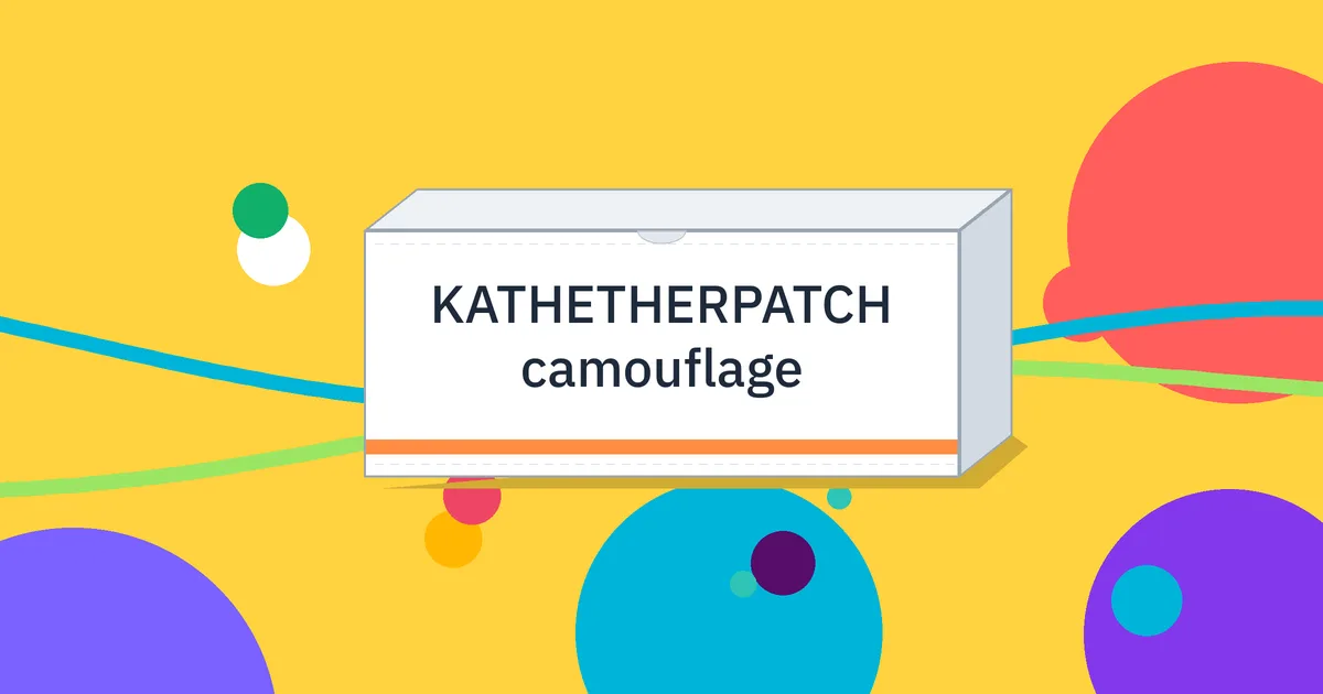 Symbolbild: Packung mit der Aufschrift KATHETHERPATCH camouflage (PZN 19867575) – Verfügbarkeit und Bezug in Apotheken in Frankfurt am Main