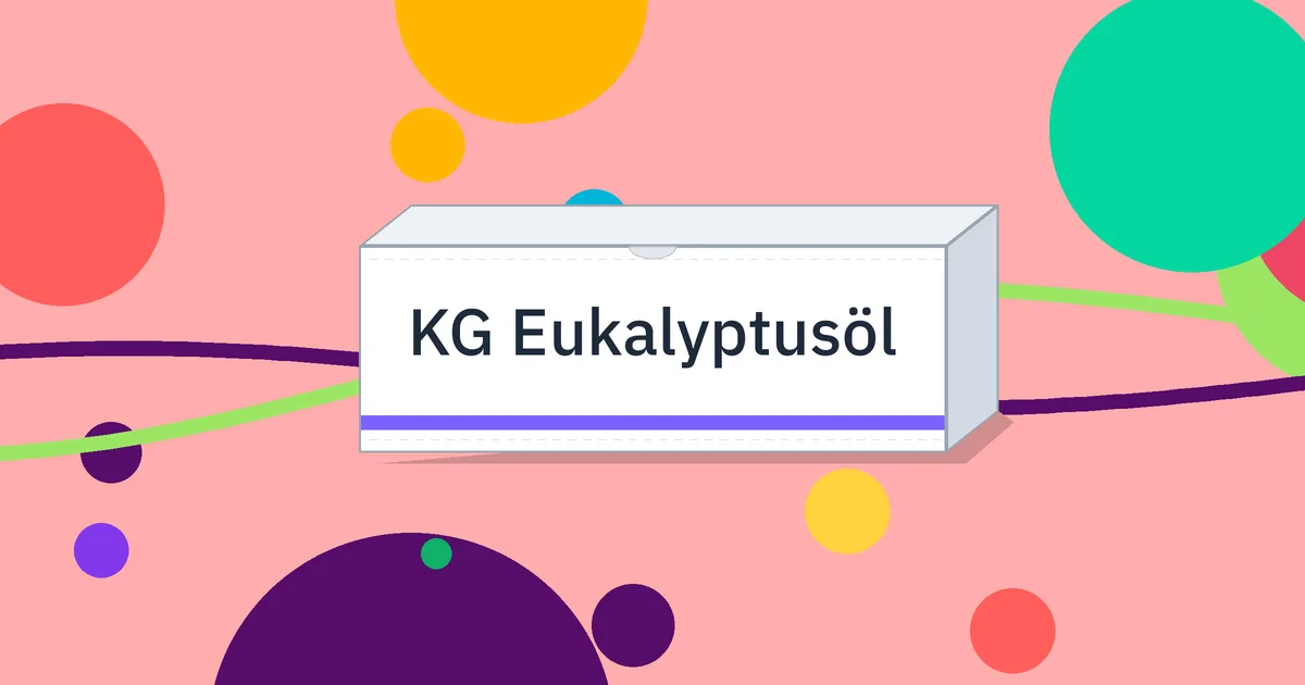 Symbolbild: Packung mit der Aufschrift KG Eukalyptusöl (PZN 18787182) – Verfügbarkeit und Bezug in Apotheken in Frankfurt am Main