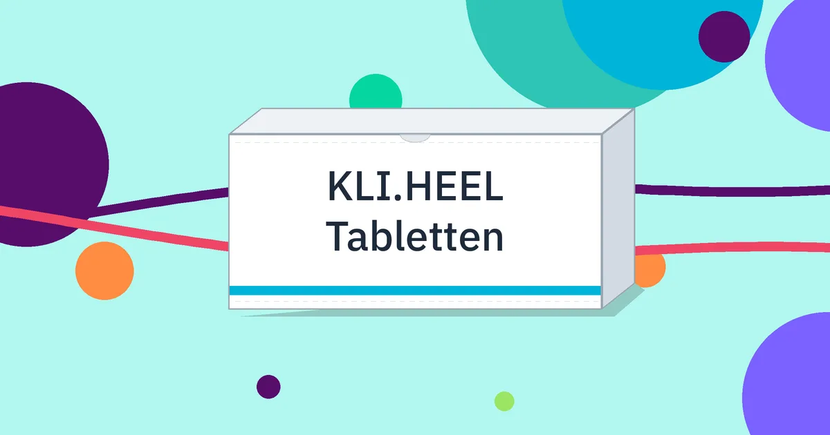 Symbolbild: Packung mit der Aufschrift KLI.HEEL Tabletten (PZN 04749893) – Verfügbarkeit und Bezug in Apotheken in Frankfurt am Main
